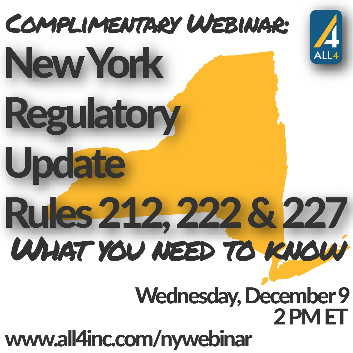 New York Regulatory Update: Rules 212, 222, and 227: What you need to ...