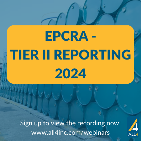 Recording: EPCRA - Tier II Reporting 2024 - ALL4