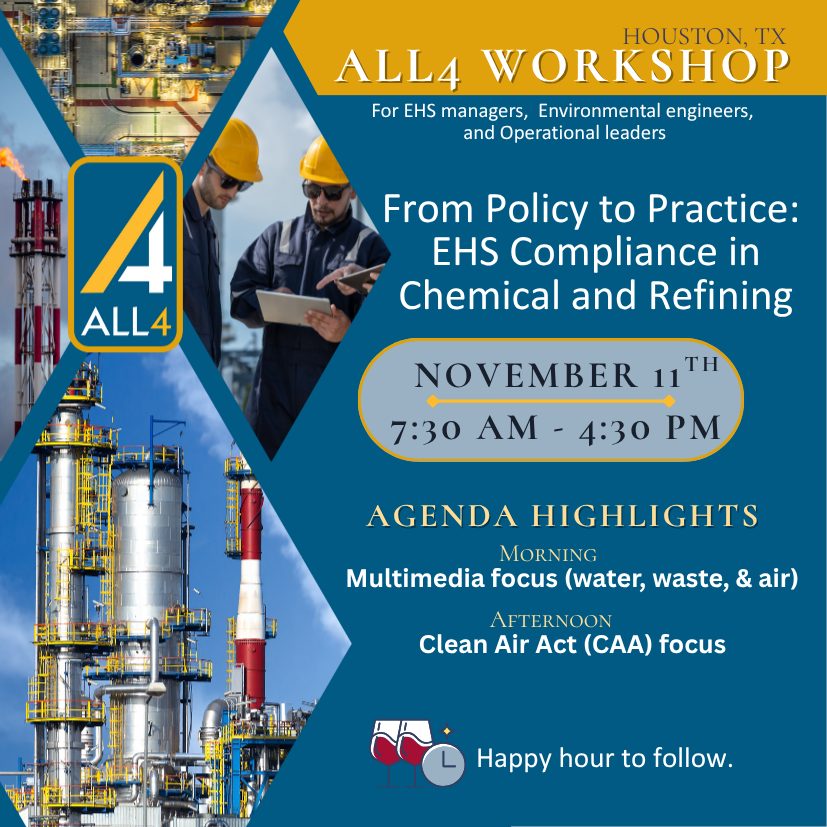 From Policy to Practice: EHS Compliance in Chemical and Refining - ALL4
